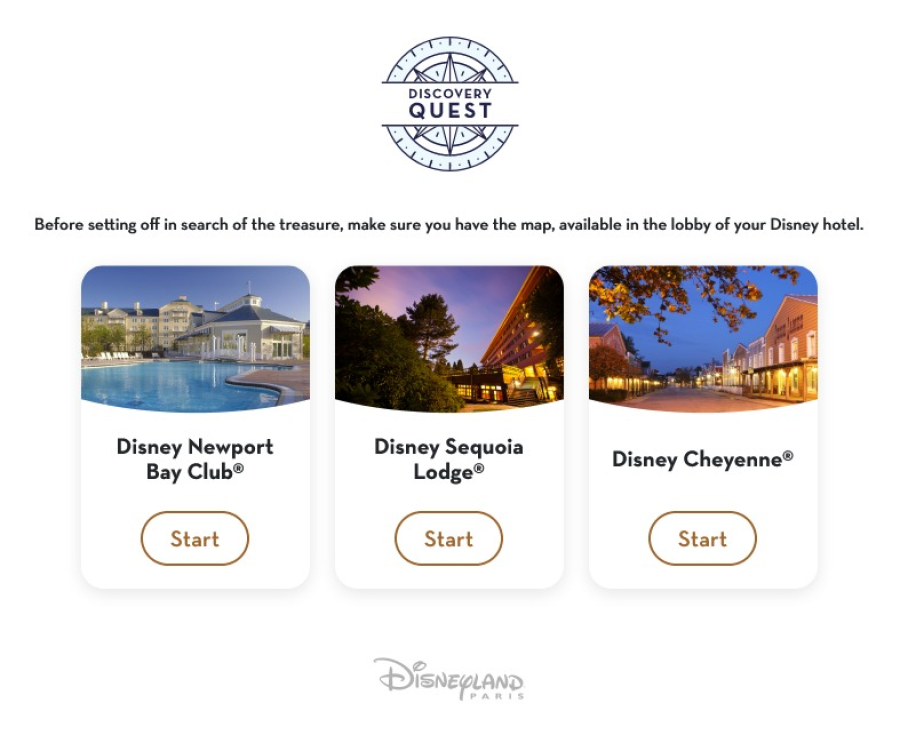 Discovery Quest Interactive Game in bepaalde hotels van Disneyland ...